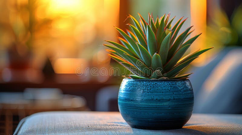 Small Potted Plant on Table Stock Image - Image of indoor, fresh: 312135221