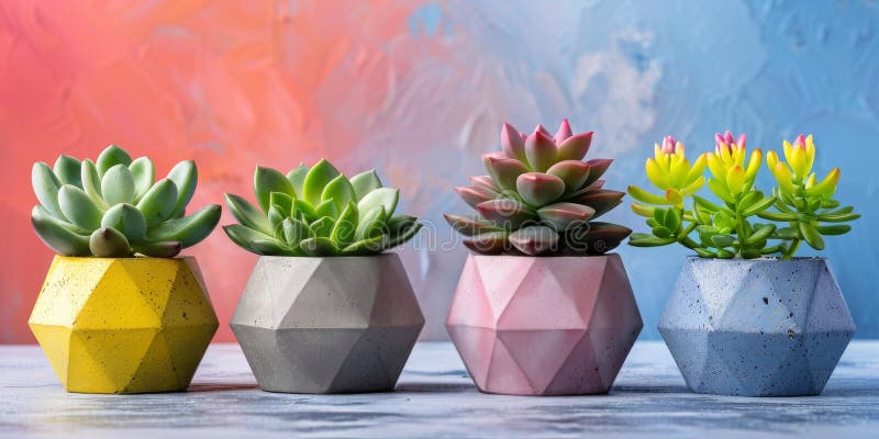 Small Potted Plants on Table Stock Image - Image of plants, care: 314083491