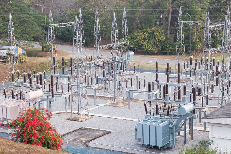 Small power station stock photo. Image of hills, energy - 58396578