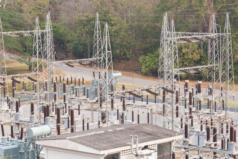 Small Power Plant Supply Electric from the Dam. Stock Image - Image of ...