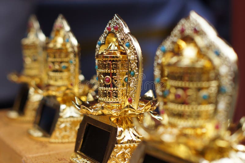 Small prayer wheel stock image. Image of wheel, stupa - 28145785