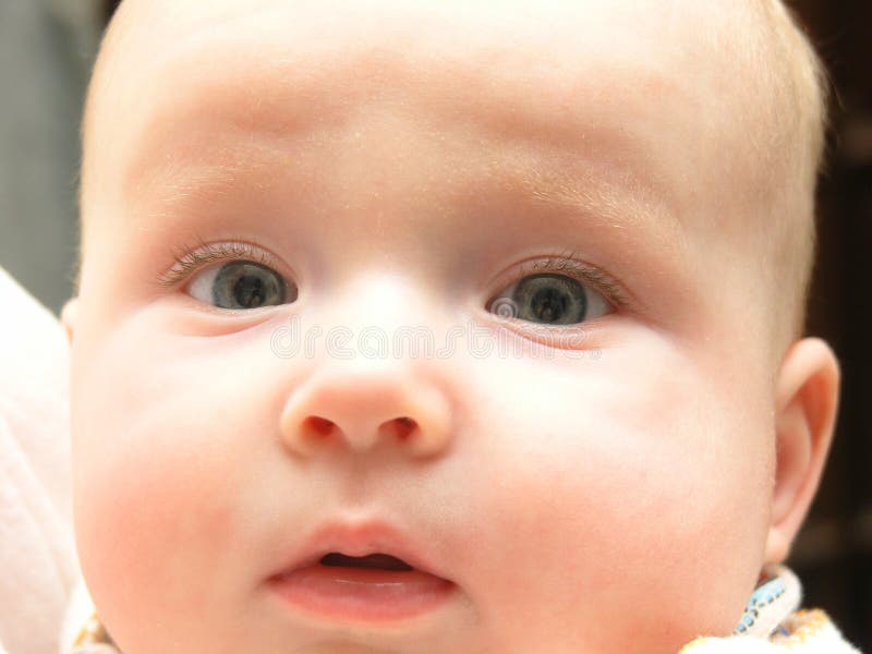A small, pretty baby. stock photo. Image of cute, expression - 31272388