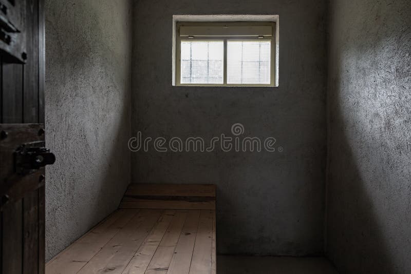 Small Prison Cell with Bunk Beds. Home Environment Stock Photo - Image ...