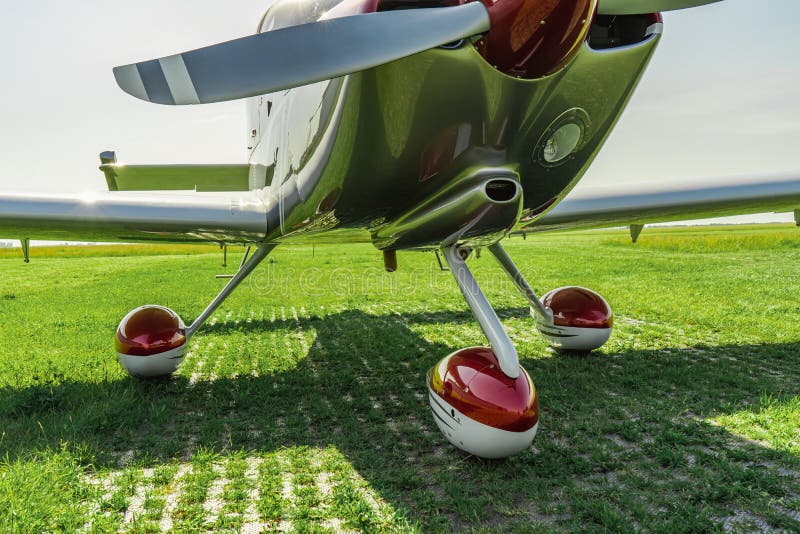 Small Private White Plane before the Flight. Editorial Stock Image ...