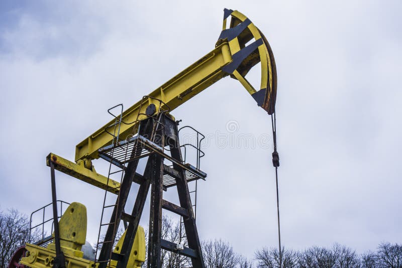 Small Oil Derrick stock image. Image of midwest, natural - 1063461