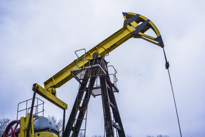 Small Oil Derrick stock image. Image of midwest, natural - 1063461
