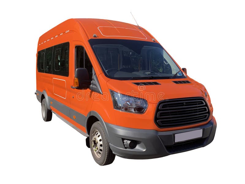 Small Public Bus Cut on White Stock Photo - Image of omnibus, object ...