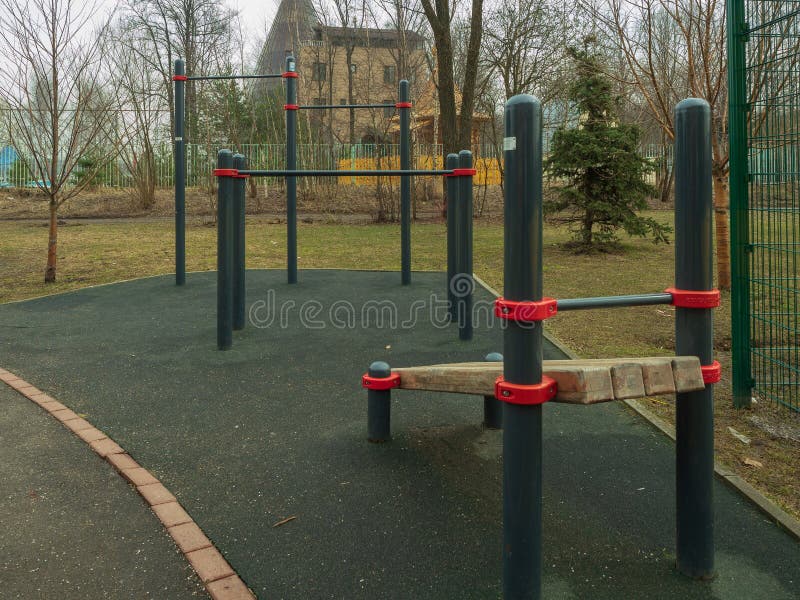 Small Public Sports Ground in the Yard of the Residential Complex Stock ...