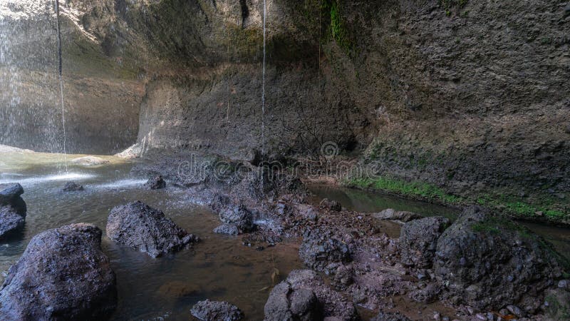 Small Puddle Located in a Mountain Ridge Created by the Combined Flow ...