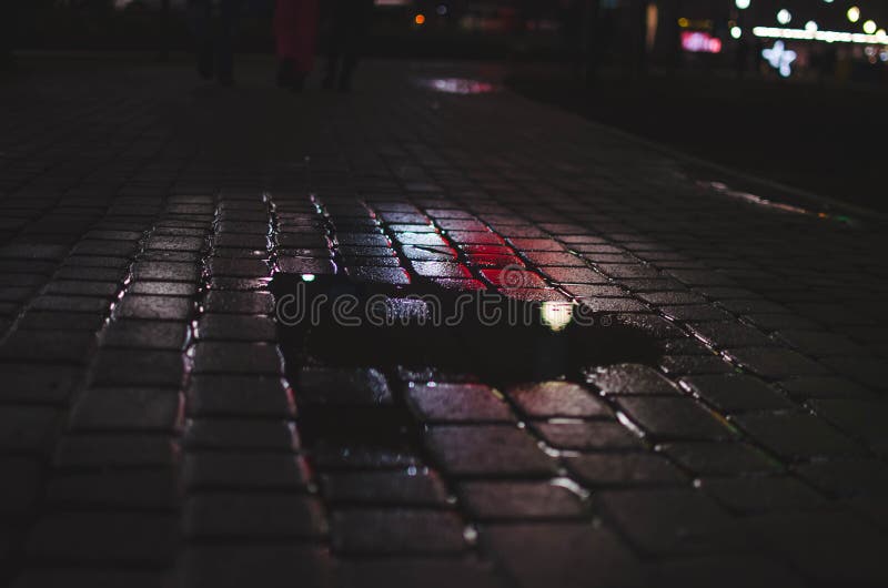 903 Puddle Night City Lights Stock Photos - Free & Royalty-Free Stock ...
