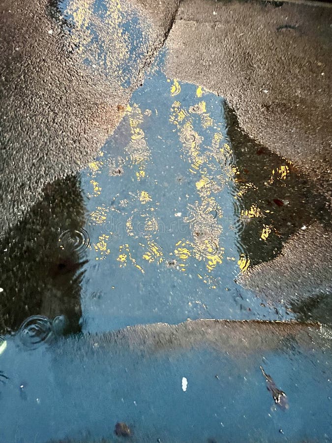 Puddle stock image. Image of floods, drops, raining - 297067067
