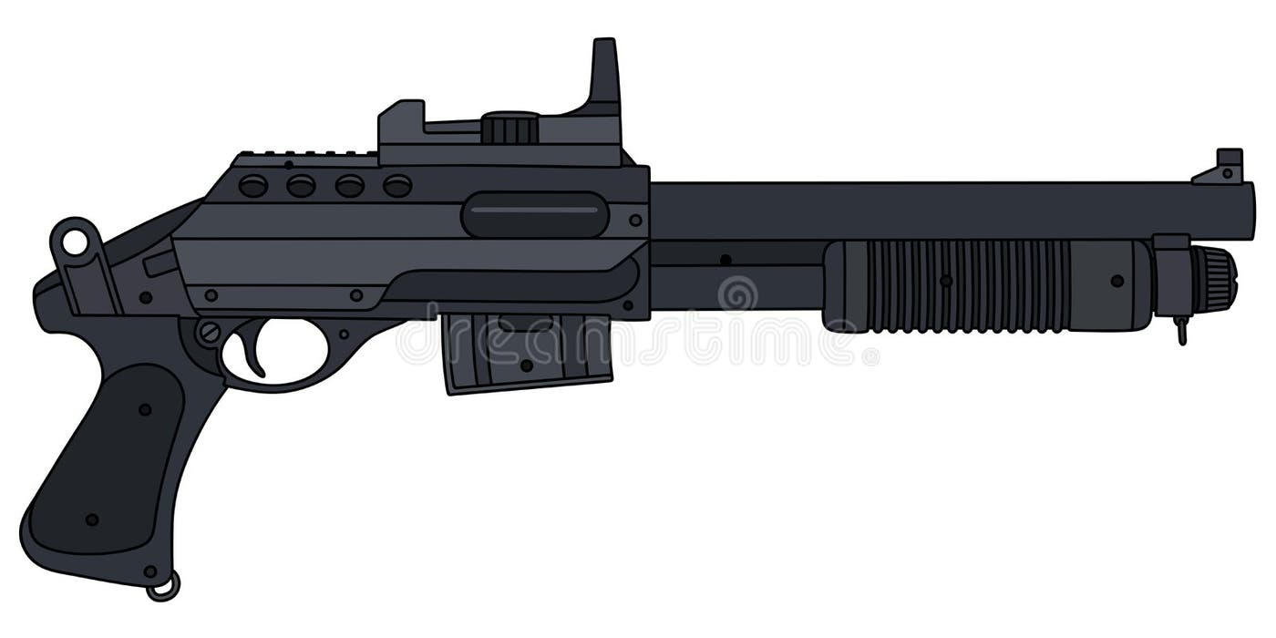 Repeating Shotgun Stock Illustrations – 33 Repeating Shotgun Stock ...