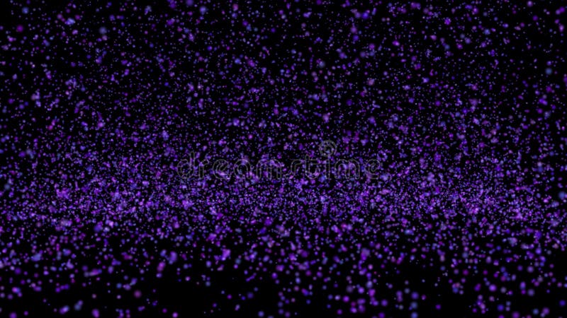Small Purple Particles Fly Up and Scatter Across the Screens. Video for ...