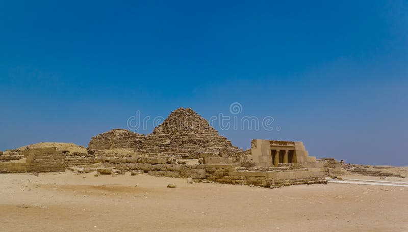 Small Pyramids - Panoramic View Stock Image - Image of place, camel ...