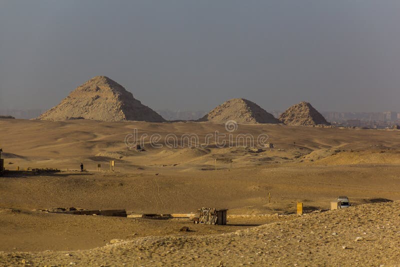 Small Pyramids in Saqqara, Egy Stock Image - Image of destination ...