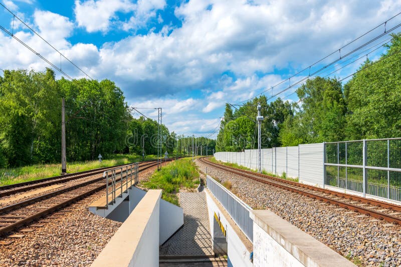 A Small Railway Bridge. Tunnel Under the Railway Line. Railway Line ...