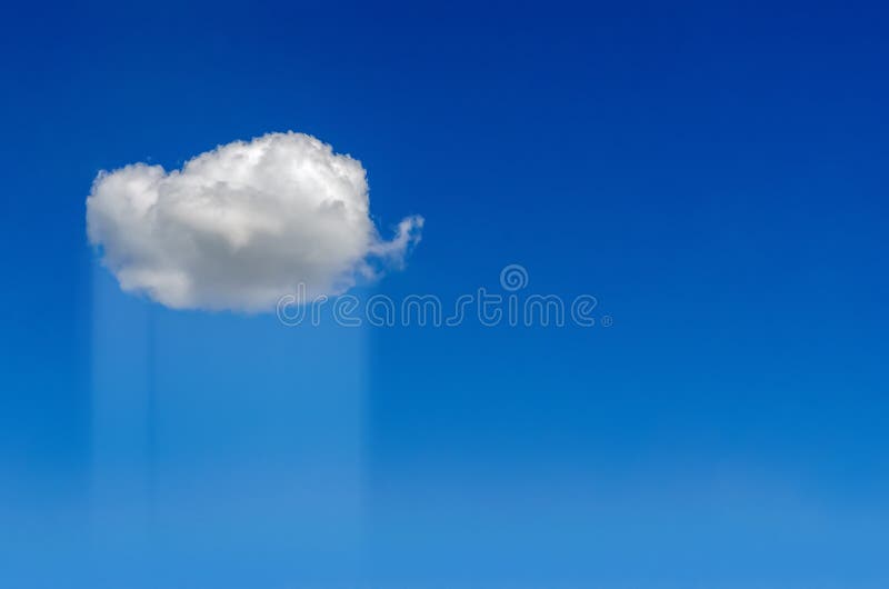 Small Rain Cloud Against the Blue Sky Stock Photo - Image of cloudy ...