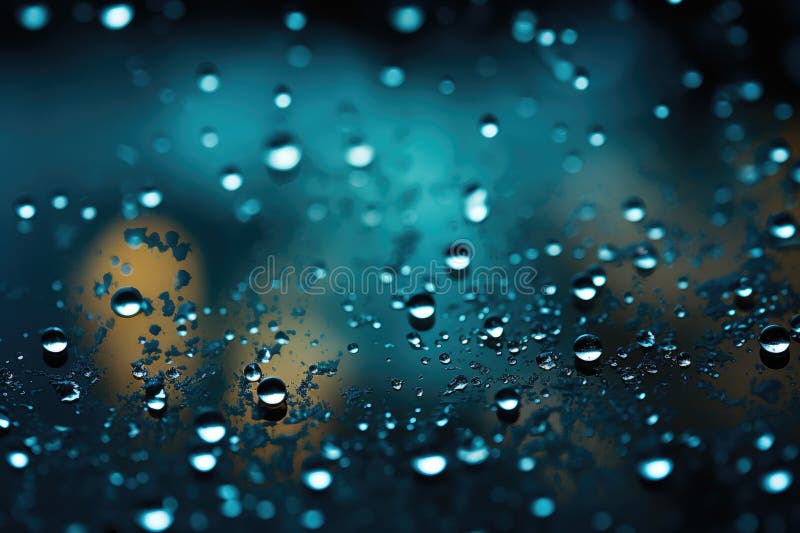 Small Raindrops on a Window by Night Plain Texture Background - Stock ...
