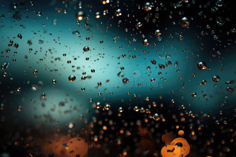 Small Raindrops on a Window by Night Plain Texture Background - Stock ...