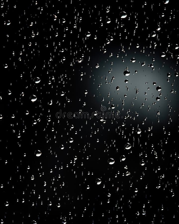 Small Raindrops on a Window by Night Plain Texture Background - Stock ...