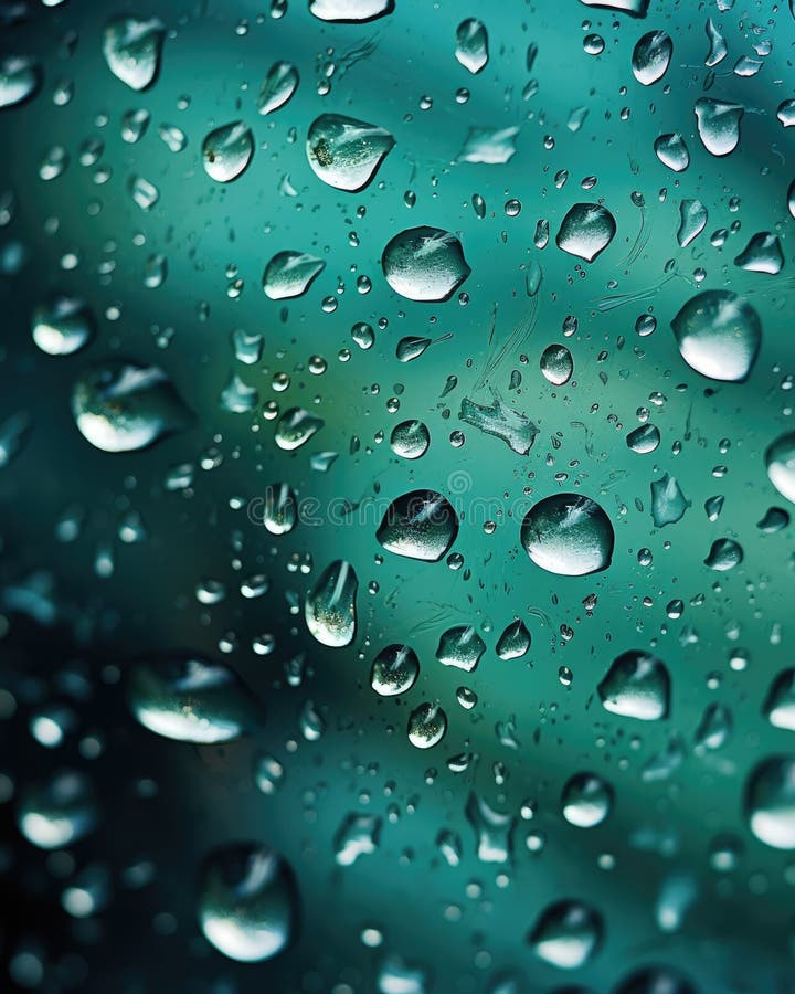 Small Raindrops on a Window Plain Texture Background - Stock ...