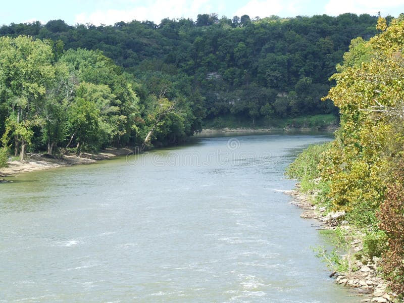 Small Rapids in the Flowing River Stock Image - Image of rapid ...