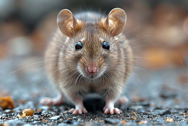 A Small Rat Against a Gray Concrete Wall. Stock Image - Image of waste ...