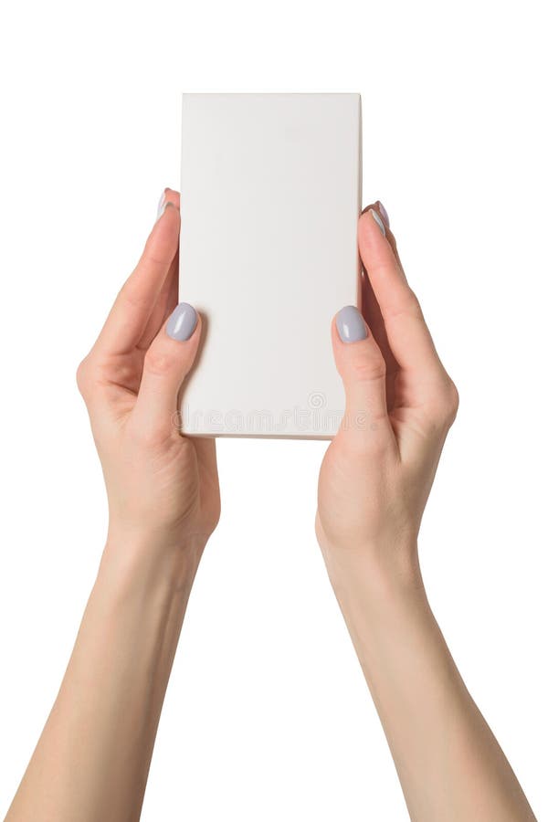 Small Rectangular Box in Female Hands. Top View Stock Photo - Image of ...