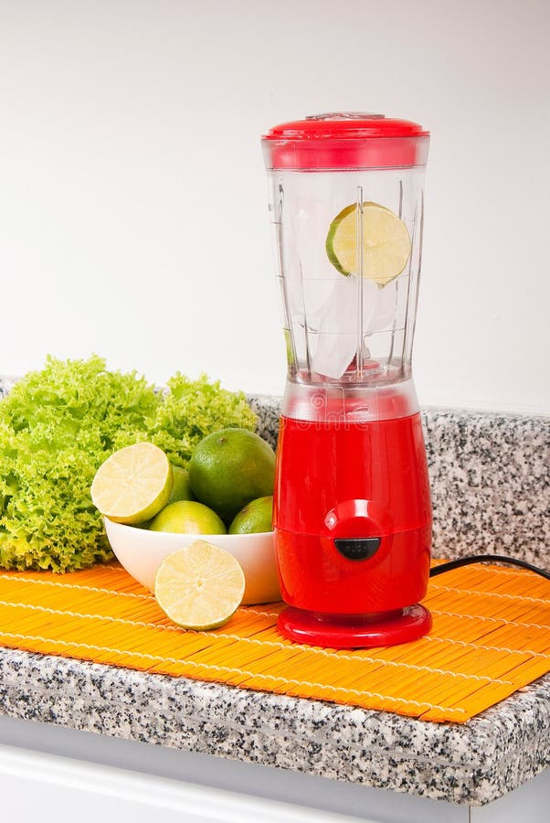 Small red blender stock image. Image of electric, kitchen - 65689809