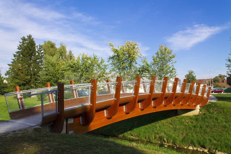 Small red bridge stock image. Image of nature, scenic - 59246107