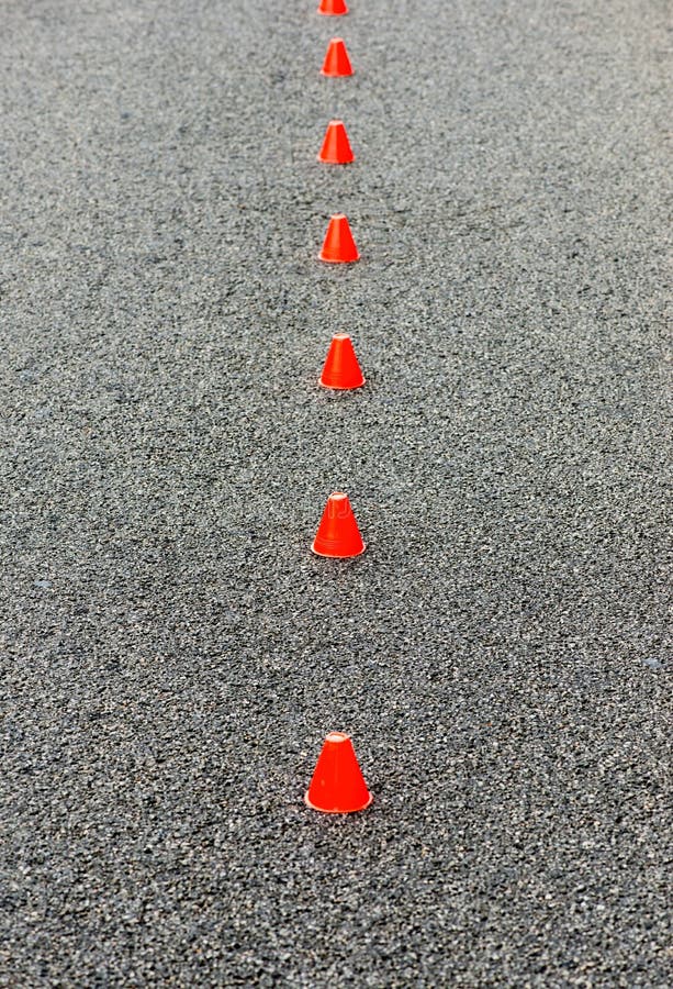 Small red cones on the ace stock image. Image of background - 33600019
