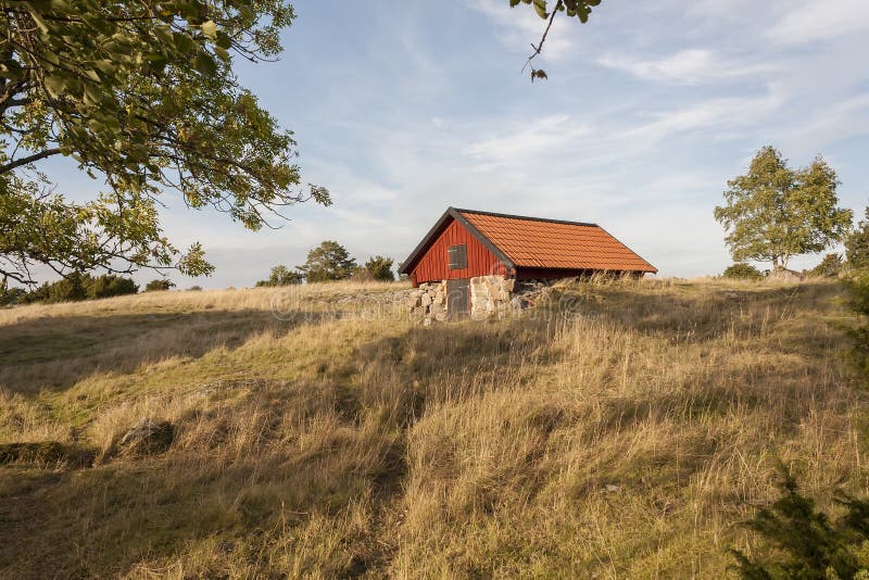 Red farmhouse stock image. Image of outdoor, farmyard - 90060855