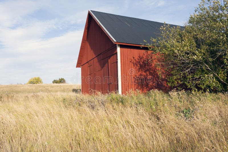 Red farmhouse stock photo. Image of farmhouse, country - 90060816
