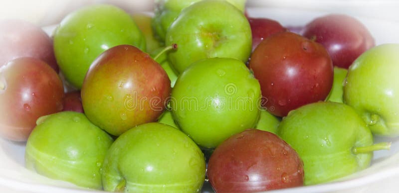 Small Red and Green Apples. Stock Photo - Image of dessert, delicious ...