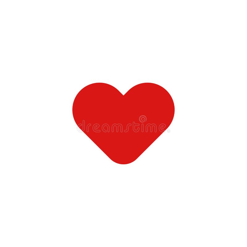 Small Red Heart Icon. Vector. Stock Vector - Illustration of holiday ...