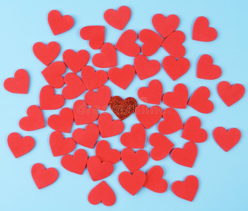 Small red hearts stock image. Image of celebration, hearts - 203771353