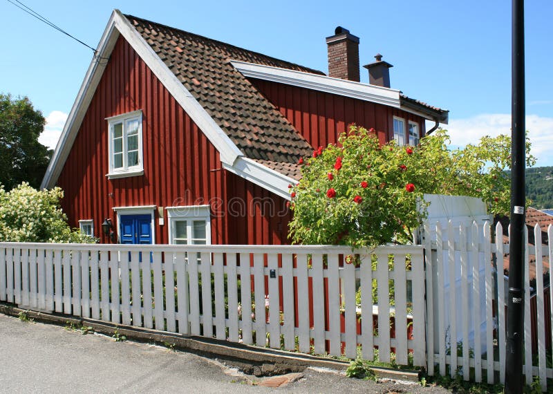 Small red house stock photo. Image of rose, wooden, house - 9866214