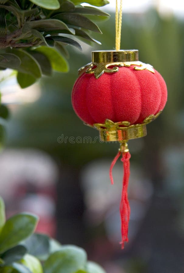 Small red lantern stock photo. Image of lanterns, green - 13385788