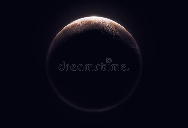 Small red planet. stock illustration. Illustration of dark - 187543517