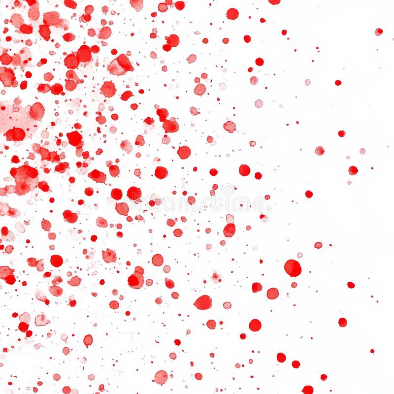 Vibrant Red Spots Scattered on a Clean White Background Showcasing ...