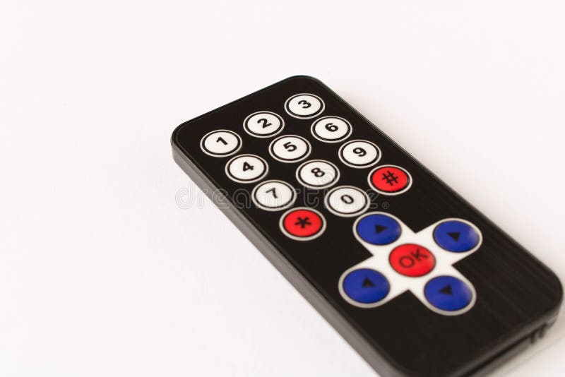 Small Remote Control. Isolated on White Background Stock Photo - Image ...