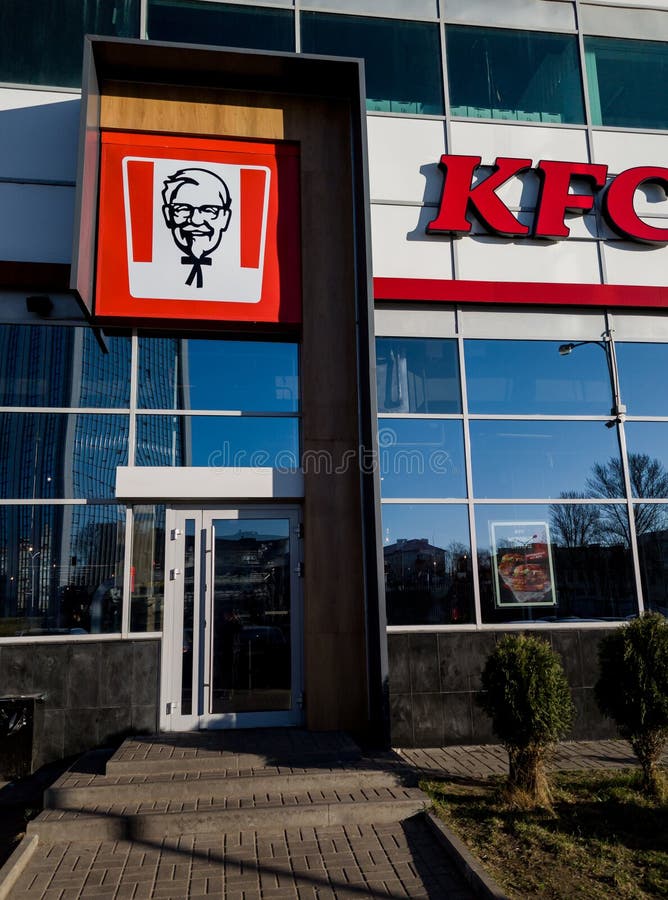 Small restaurant KFC editorial stock image. Image of american - 376569014