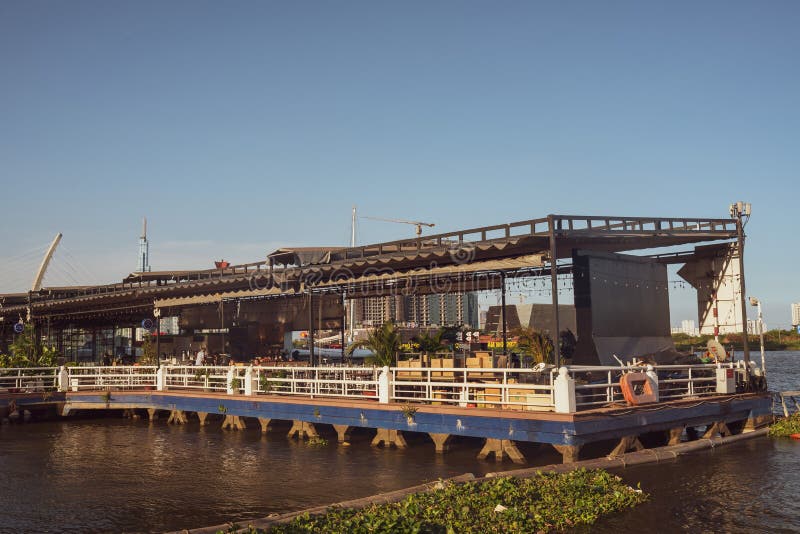 A Small Restaurant on River in District 1 Ho Chi Minh City Editorial ...