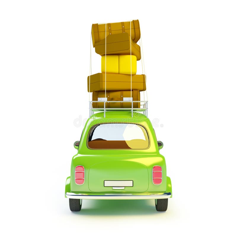Cartoon Car Back Luggage Stock Illustrations – 182 Cartoon Car Back ...