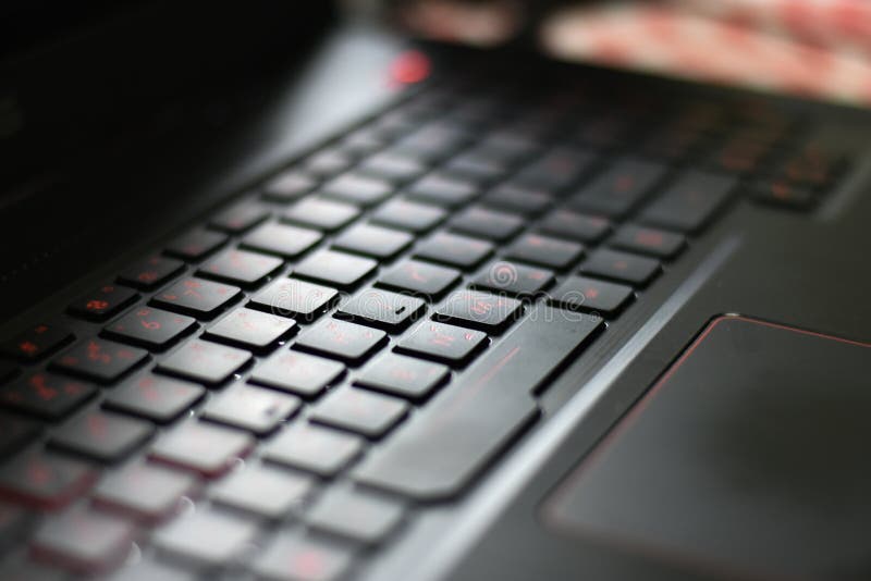 Small Ridge on J Key on Laptop Keyboard. Stock Photo - Image of ridge ...