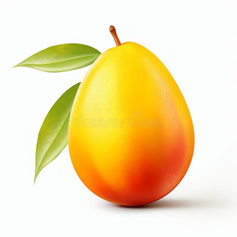 Stylized mango isolated stock illustration. Illustration of ingredient ...