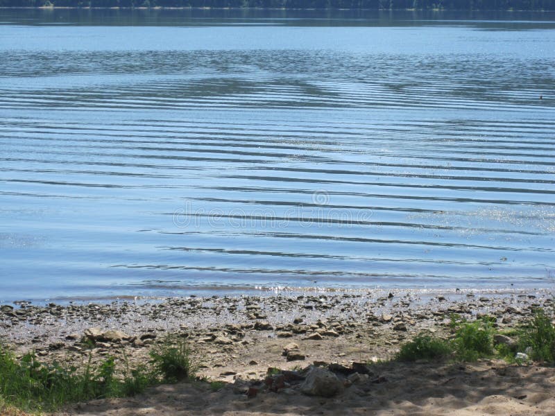 A Small Ripple on the Surface of the River Stock Photo - Image of river ...