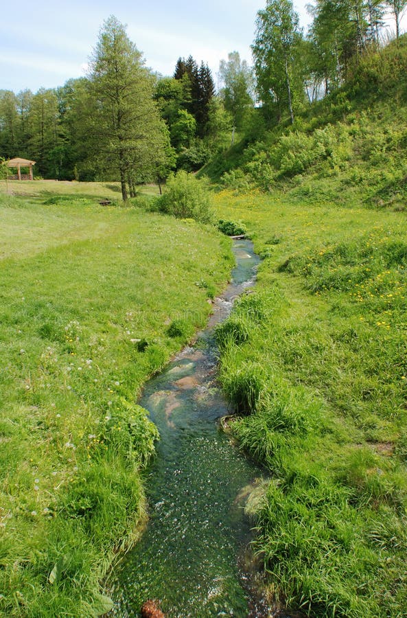 Small River stock photo. Image of river, nature, lithuania - 5441276