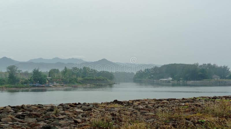 The Estuary of Glagah River in Kulon Progo Yogyakarta Stock Photo ...