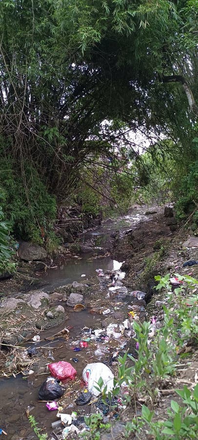 A Small River Filled with Human Waste Stock Photo - Image of waste ...
